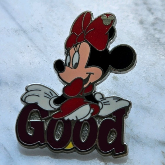 Disney | Jewelry | Minnie Mouse Good Disney Pin | Poshmark